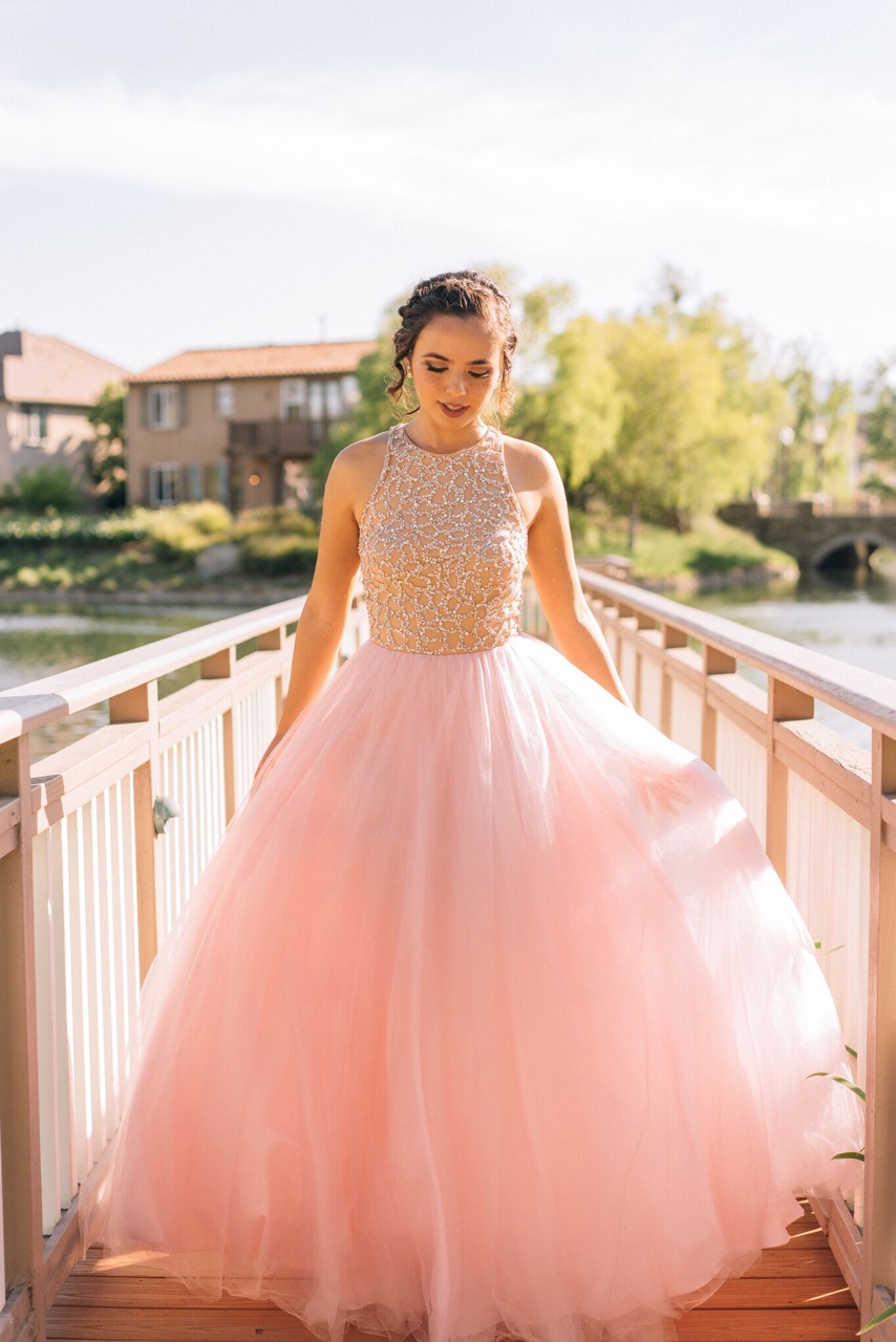 Pink Tulle Prom Dresses,princess Prom Dress,ball Gown Prom Gown on Luulla